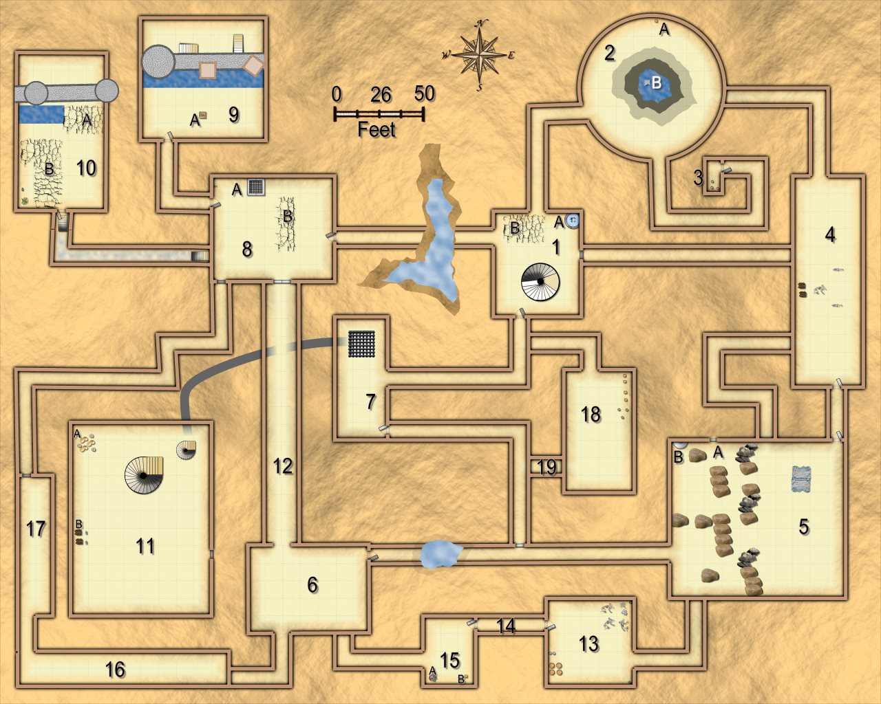 Browse Maps - Temple Of The Unholy Dungeon Level 04 - ProFantasy ...